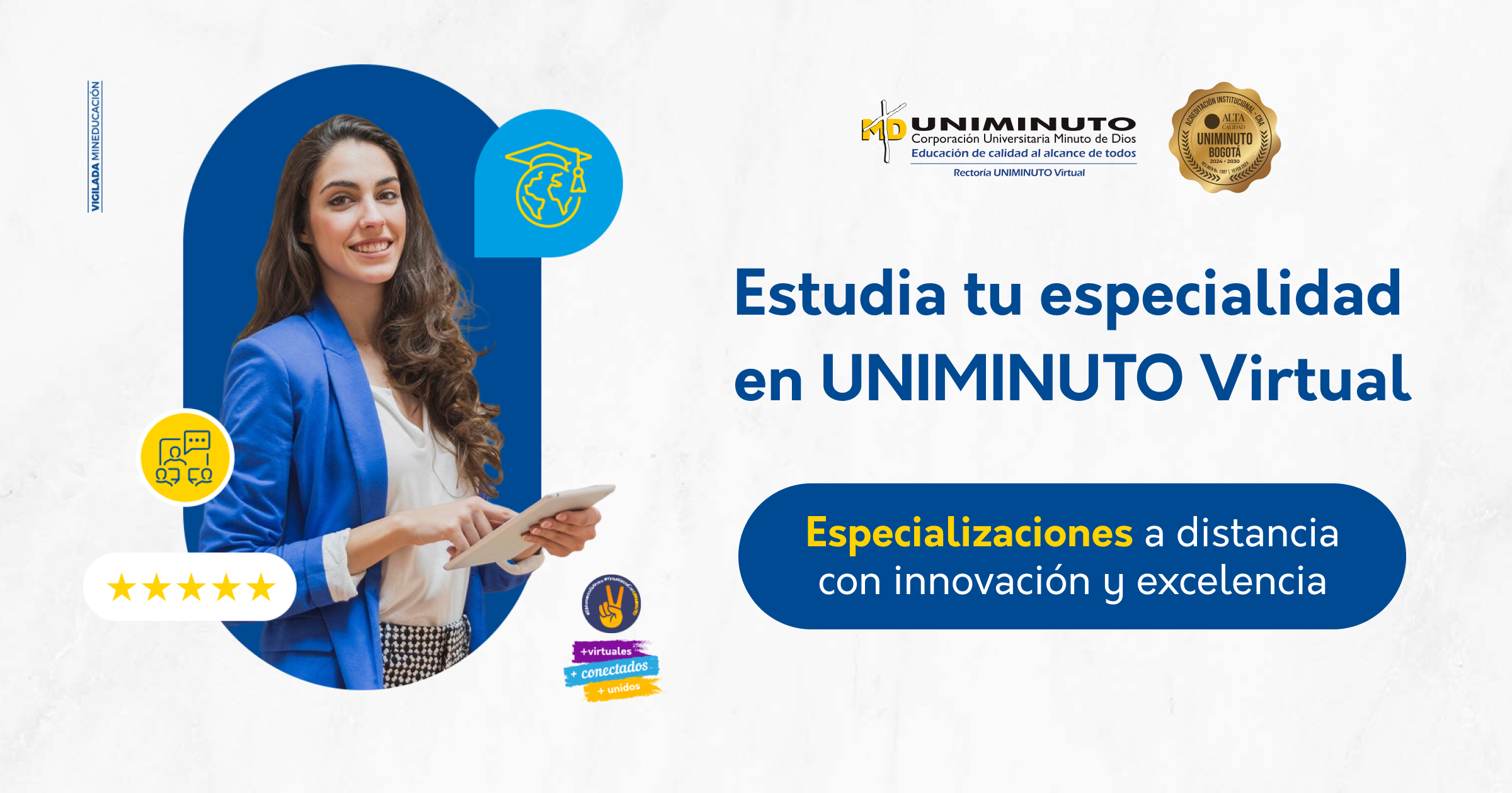Estudia Especializaciones en UNIMINUTO | 100% Online